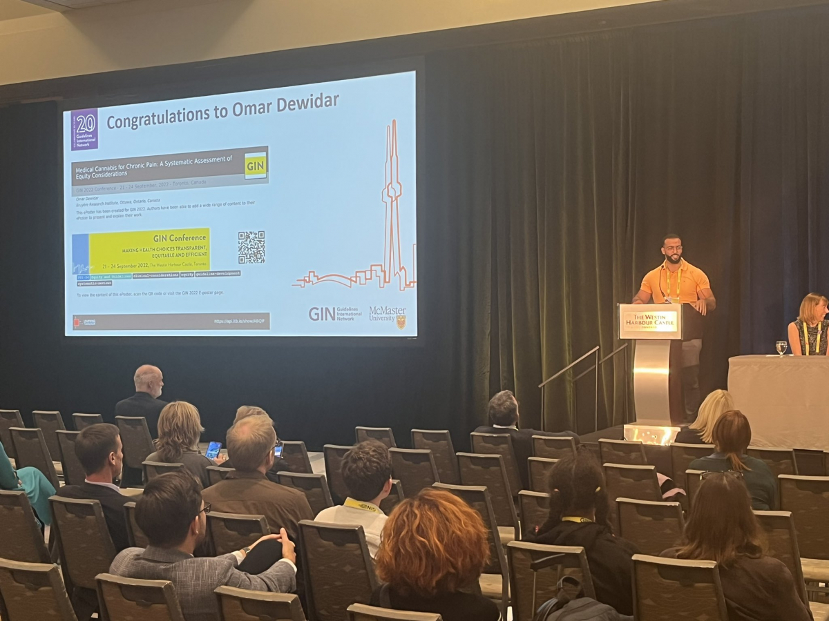 Omar Dewidar wins best poster at the GIN 2022 Conference | Cochrane Equity