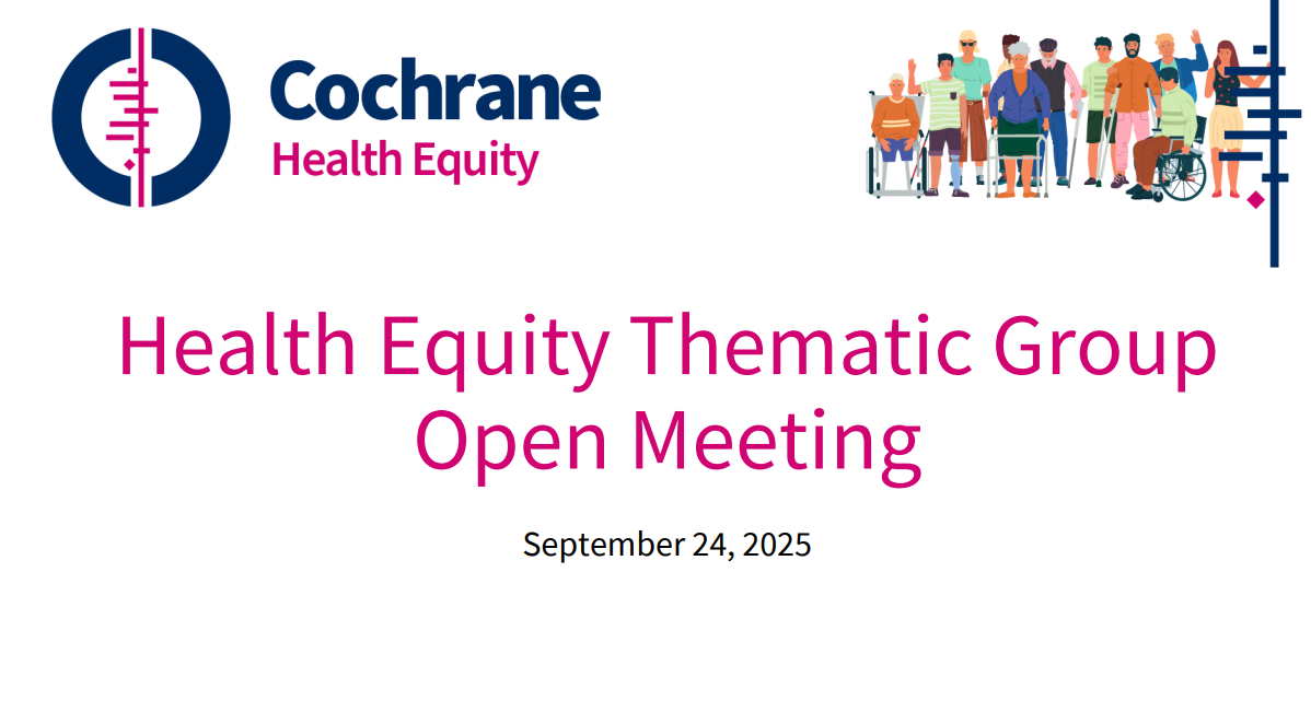 Equity Open Meeting Slides | Cochrane Equity