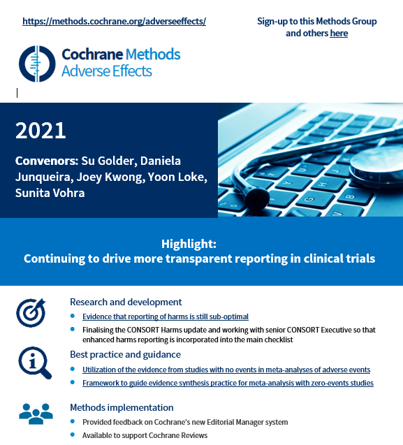 In the spotlight: Adverse Effects Methods Group | Cochrane Methods